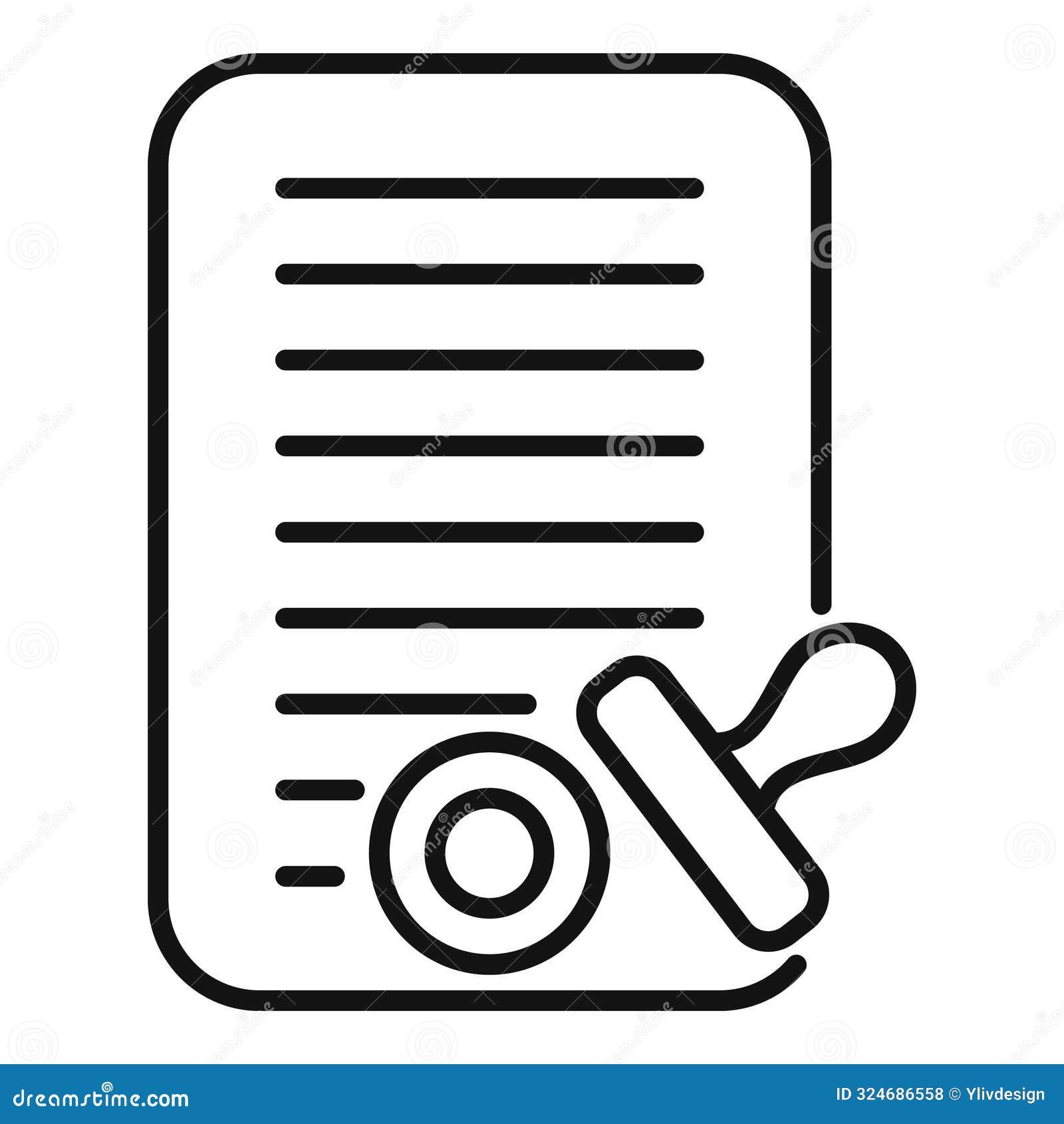 Notary Public Approving Document with Stamp Icon Stock Illustration ...