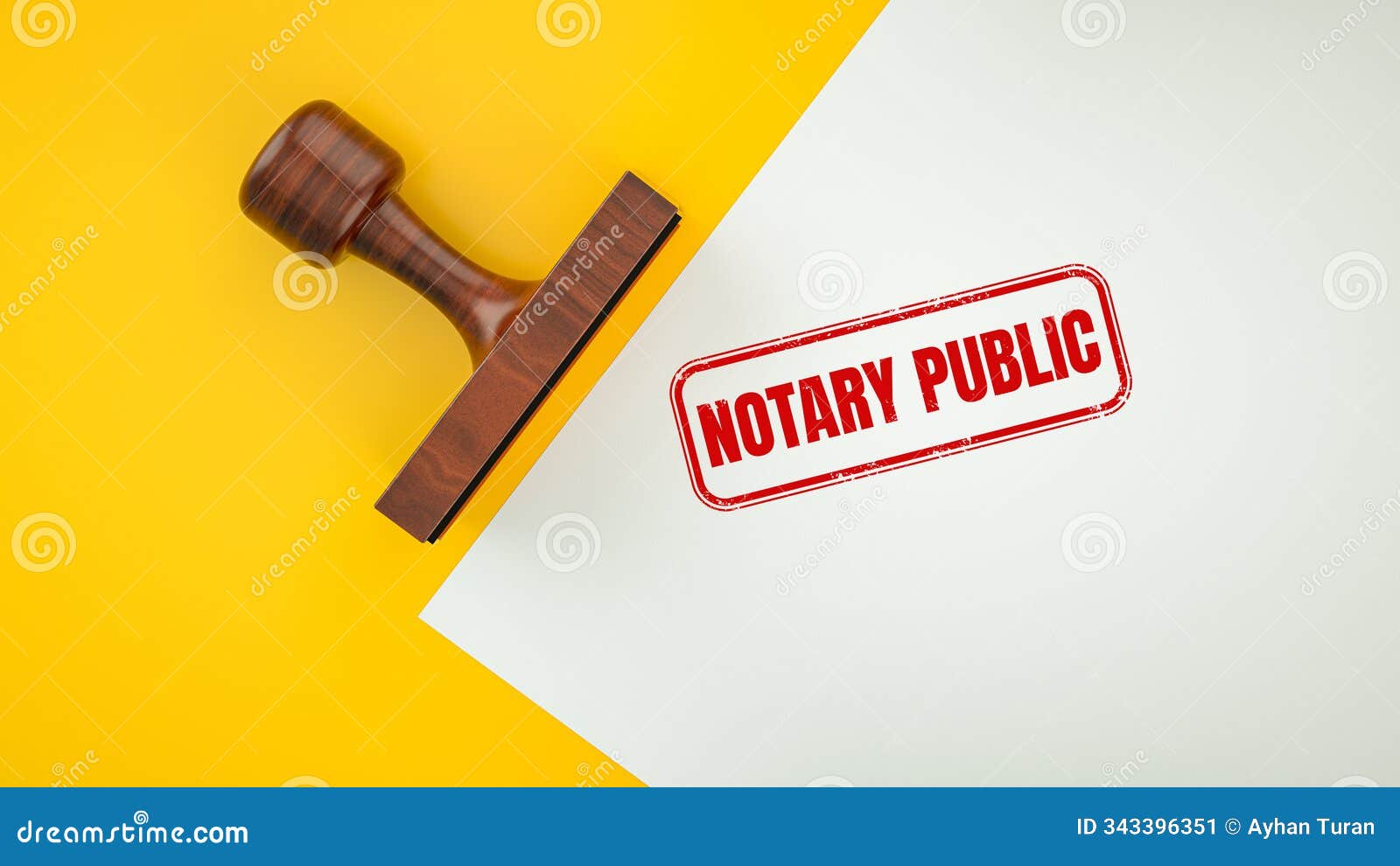 Notary Public Concept Stamp Banner. Stock Illustration - Illustration ...