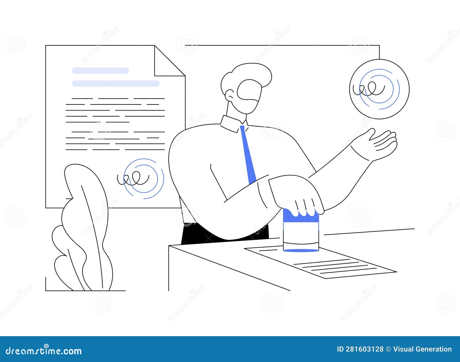 Notary Public Service Abstract Concept Vector Illustration. Stock ...