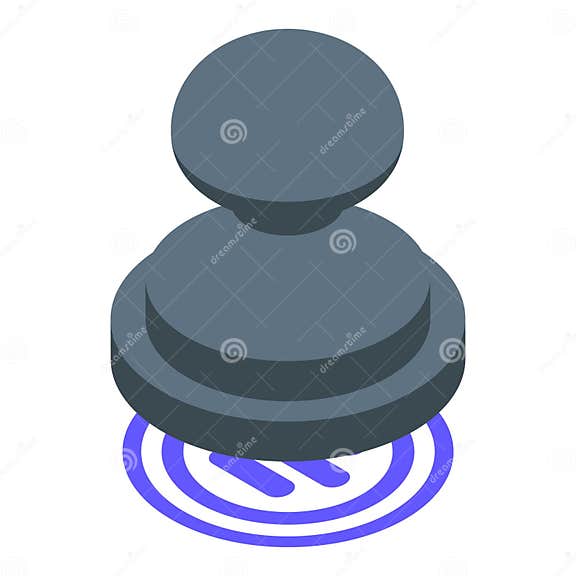 Notary Public Stamping Document with Pause Symbol Stock Vector ...