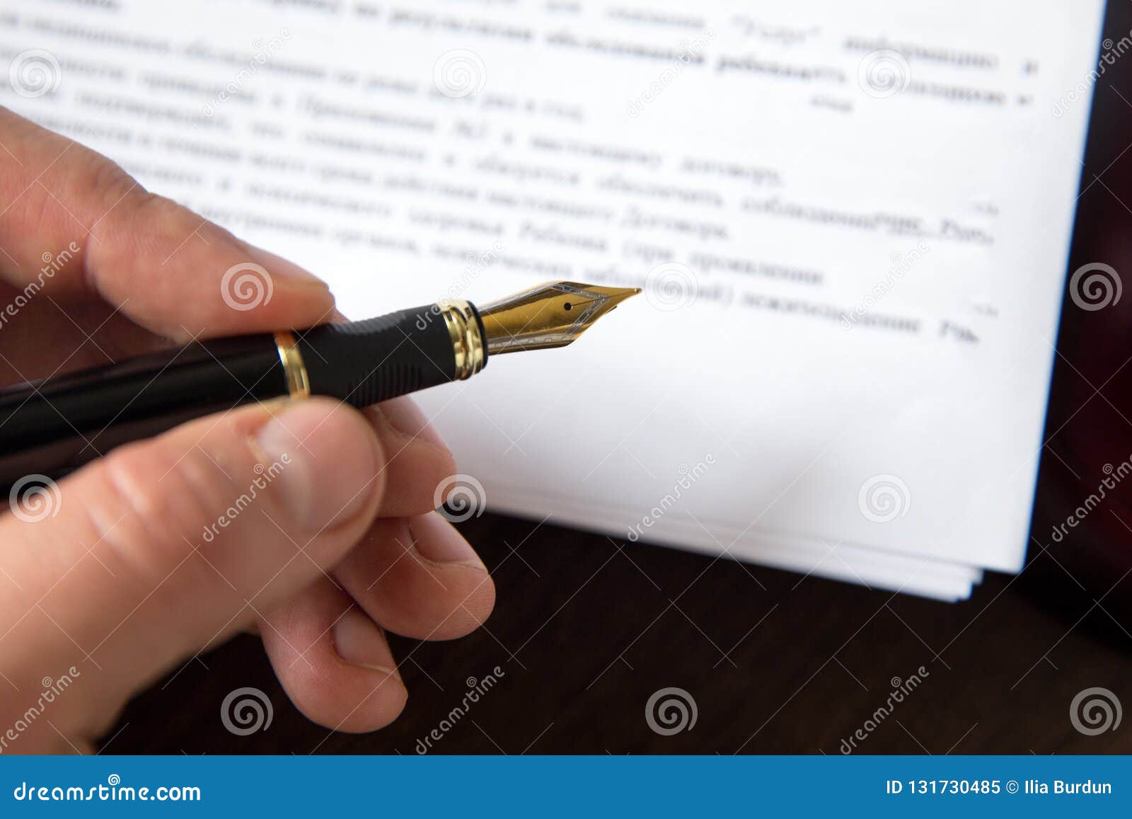 Notary`s Public Pen and Stamp on Testament and Last Will. Notary Public ...