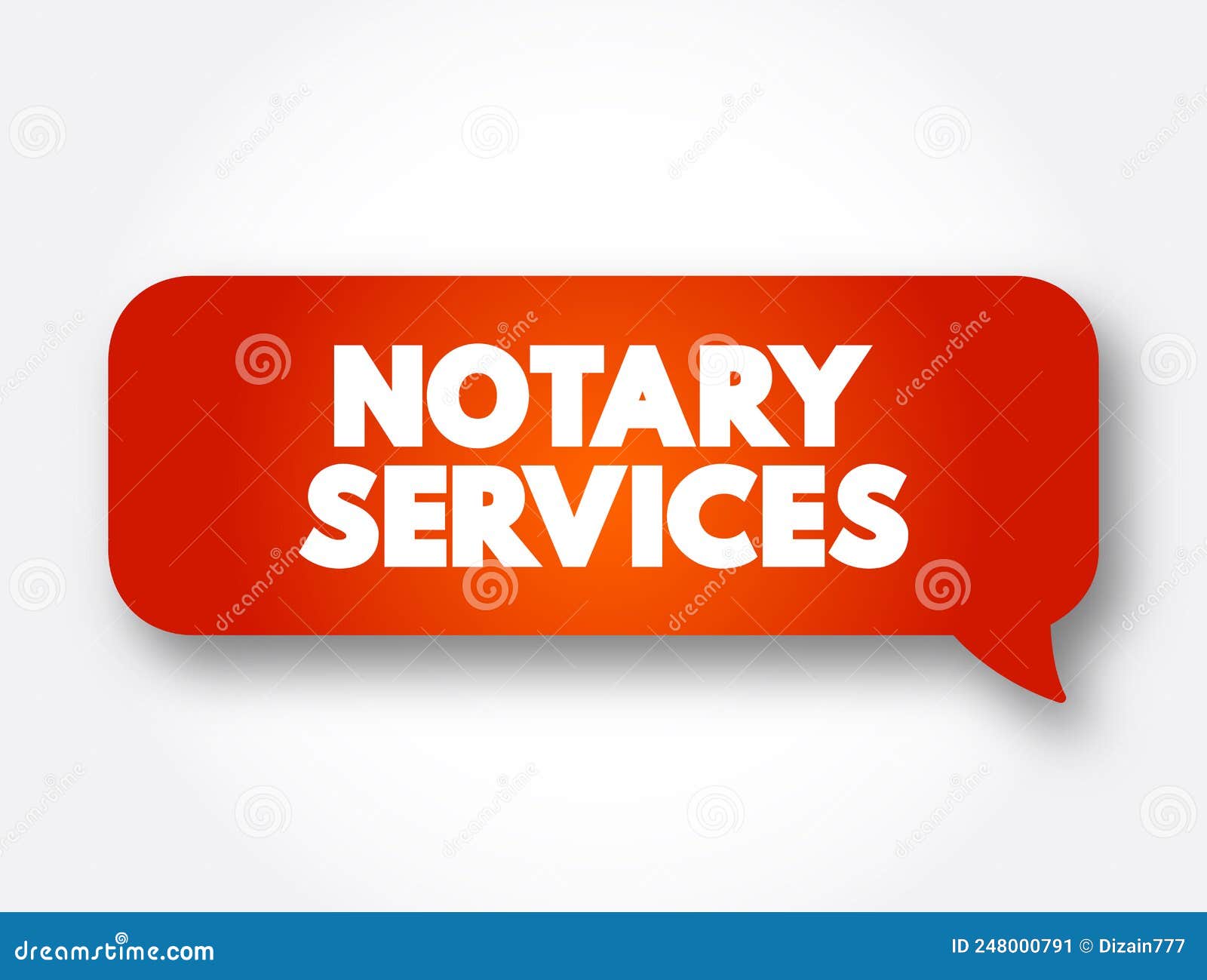 Notary Services Text Message Bubble, Concept Background Stock ...