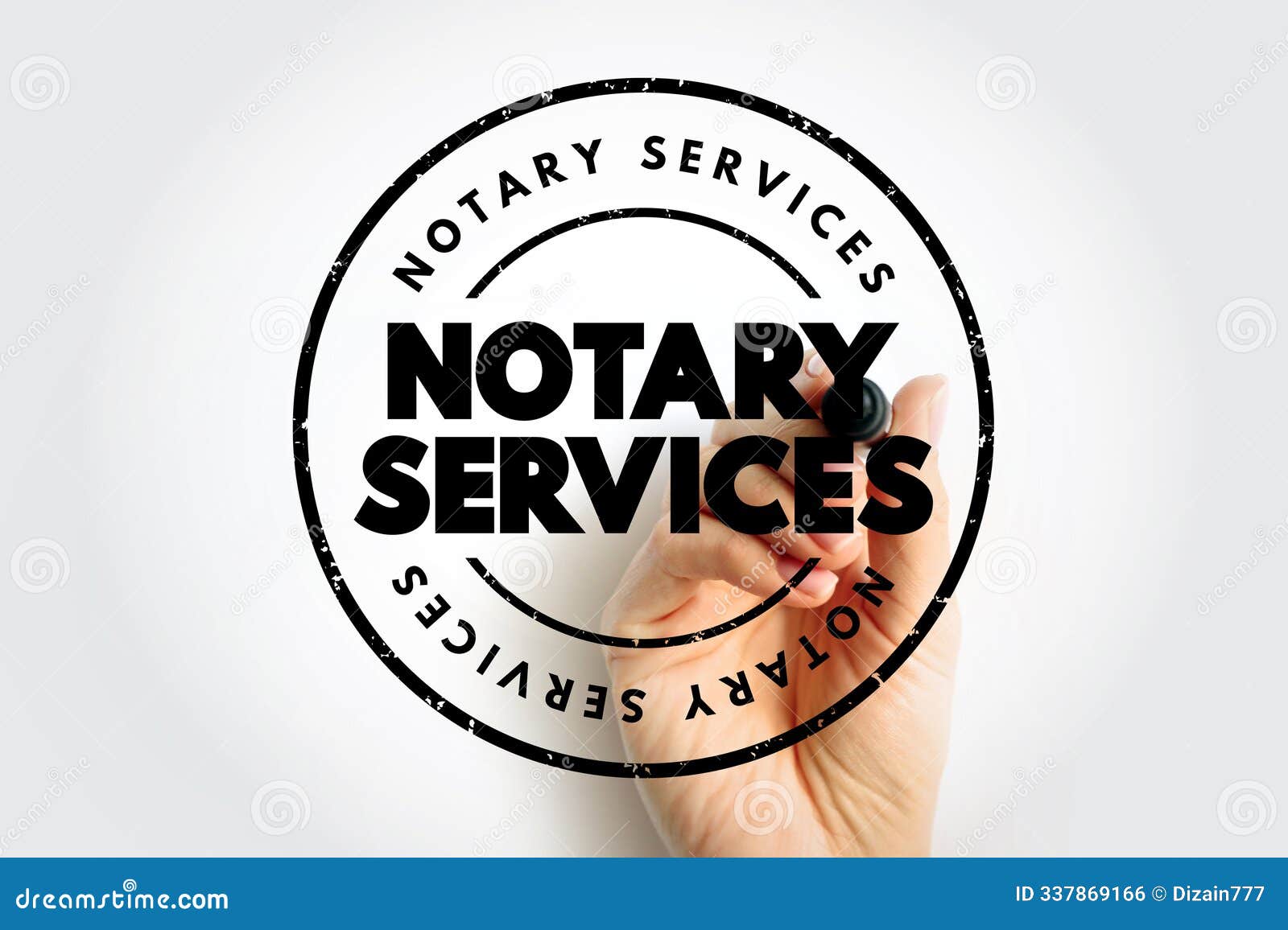 Notary Services Text Stamp, Concept Background Stock Photo - Image of ...