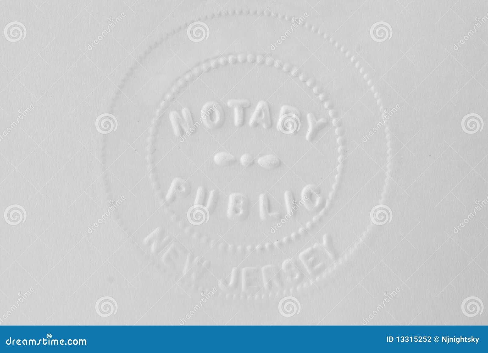 Notary Stamp On Contract Paper Or Certificate Stock Photography ...