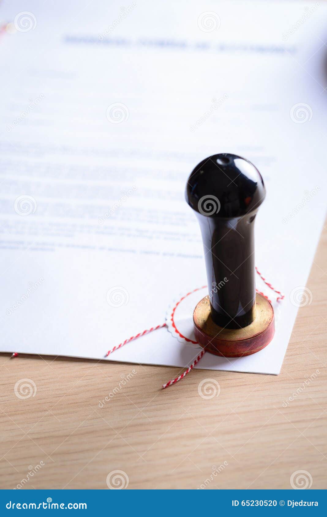 Notary Stamp on a Signed Document Stock Photo - Image of approved ...