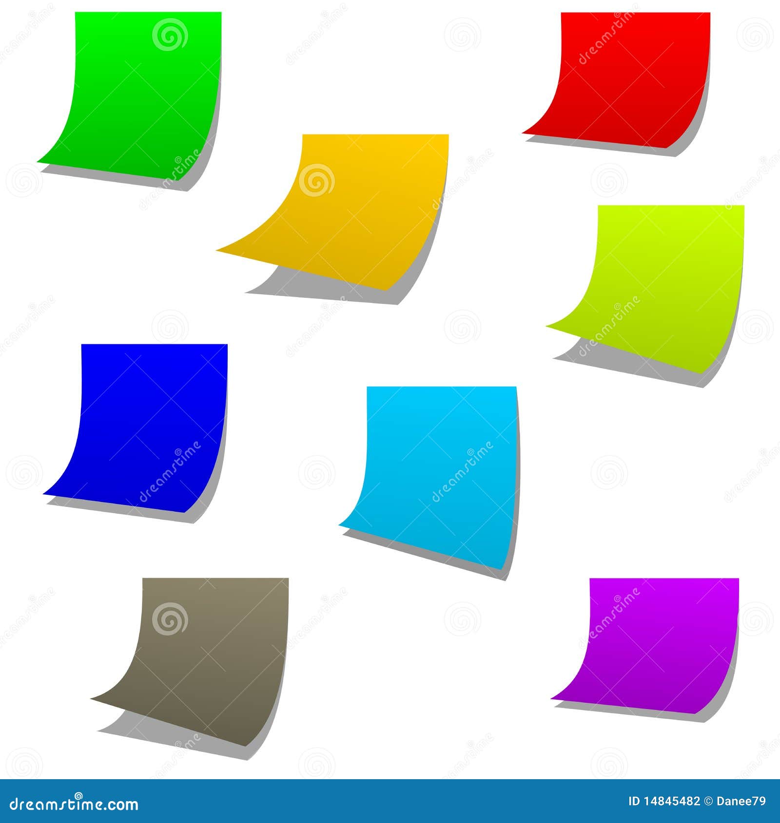 Notas ilustração stock. Ilustração de etiqueta, notas - 14845482