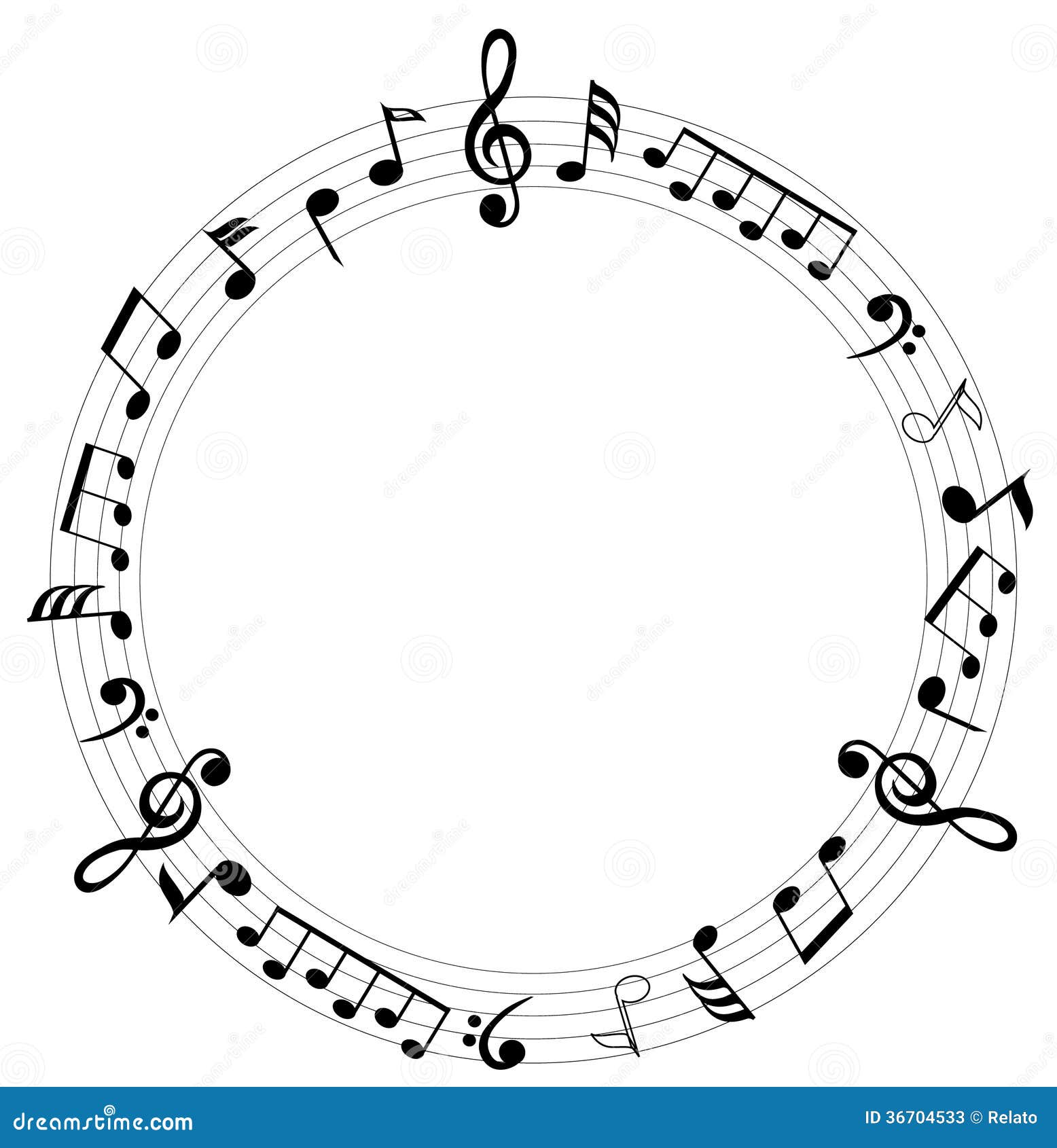 Notas ilustração do vetor. Ilustração de concerto, arte - 36704533