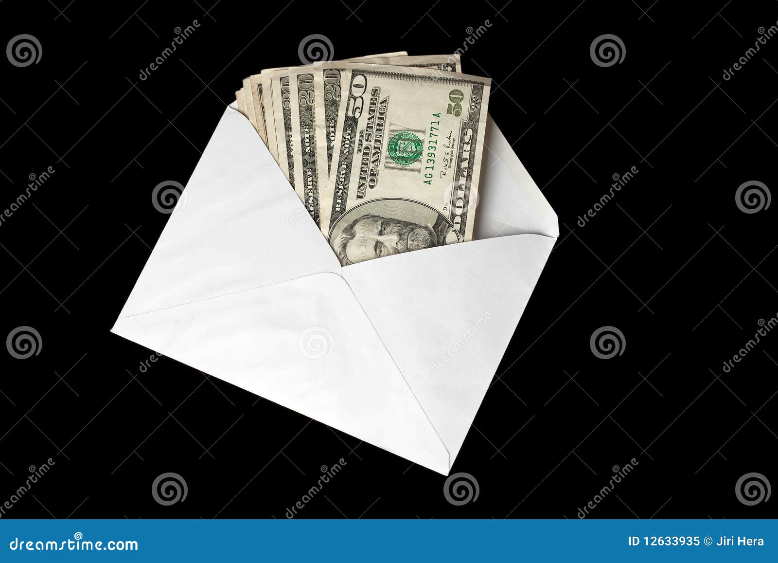 Notas de banco no envelope imagem de stock. Imagem de crédito - 12633935