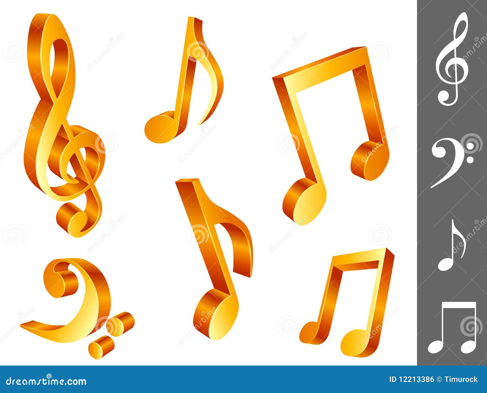 Notas de la música. ilustración del vector. Ilustración de brillante ...