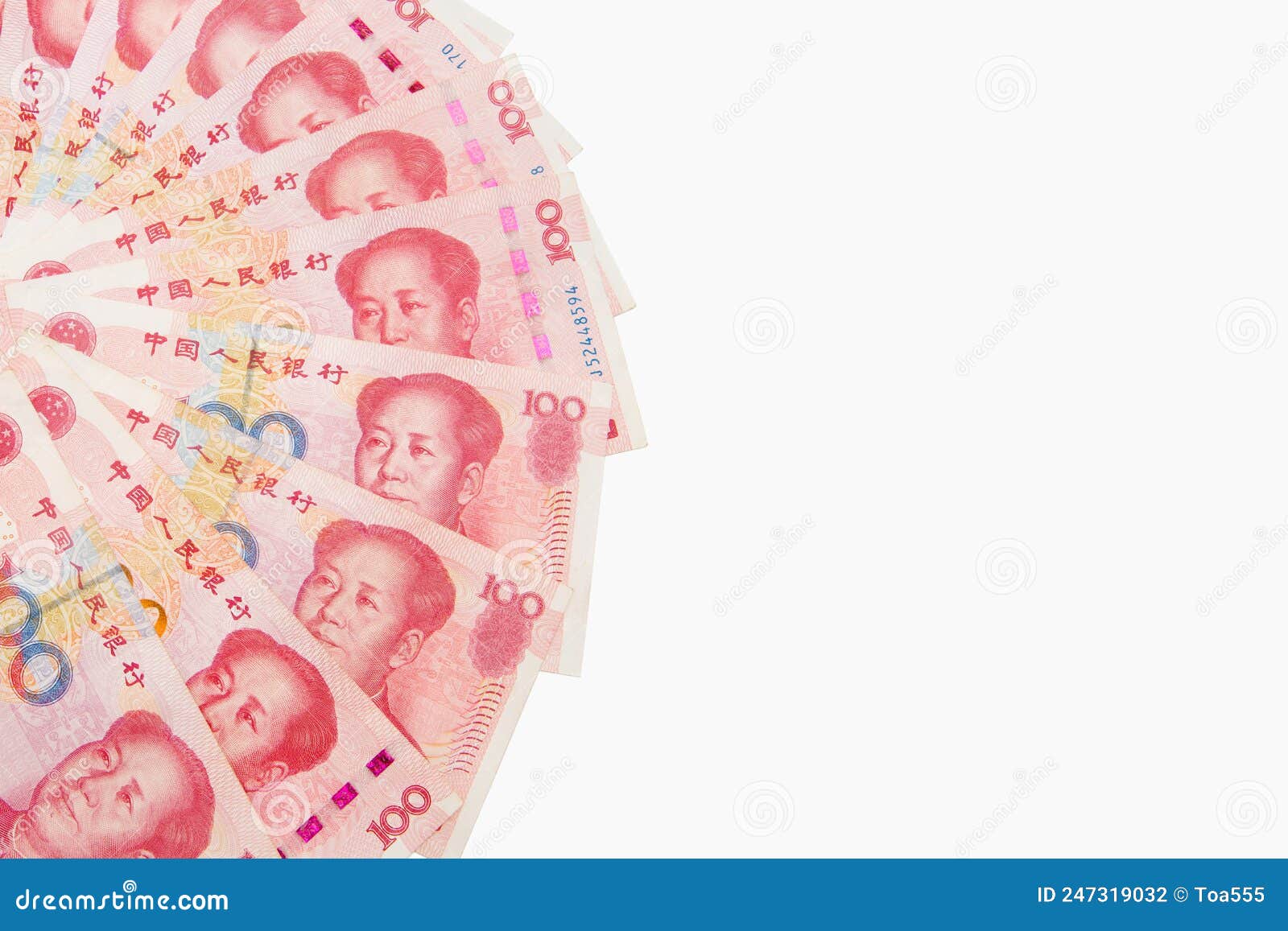 Notas De Yuan Chinesas De 100 Rmb Provenientes Da Moeda De Chinas Foto ...