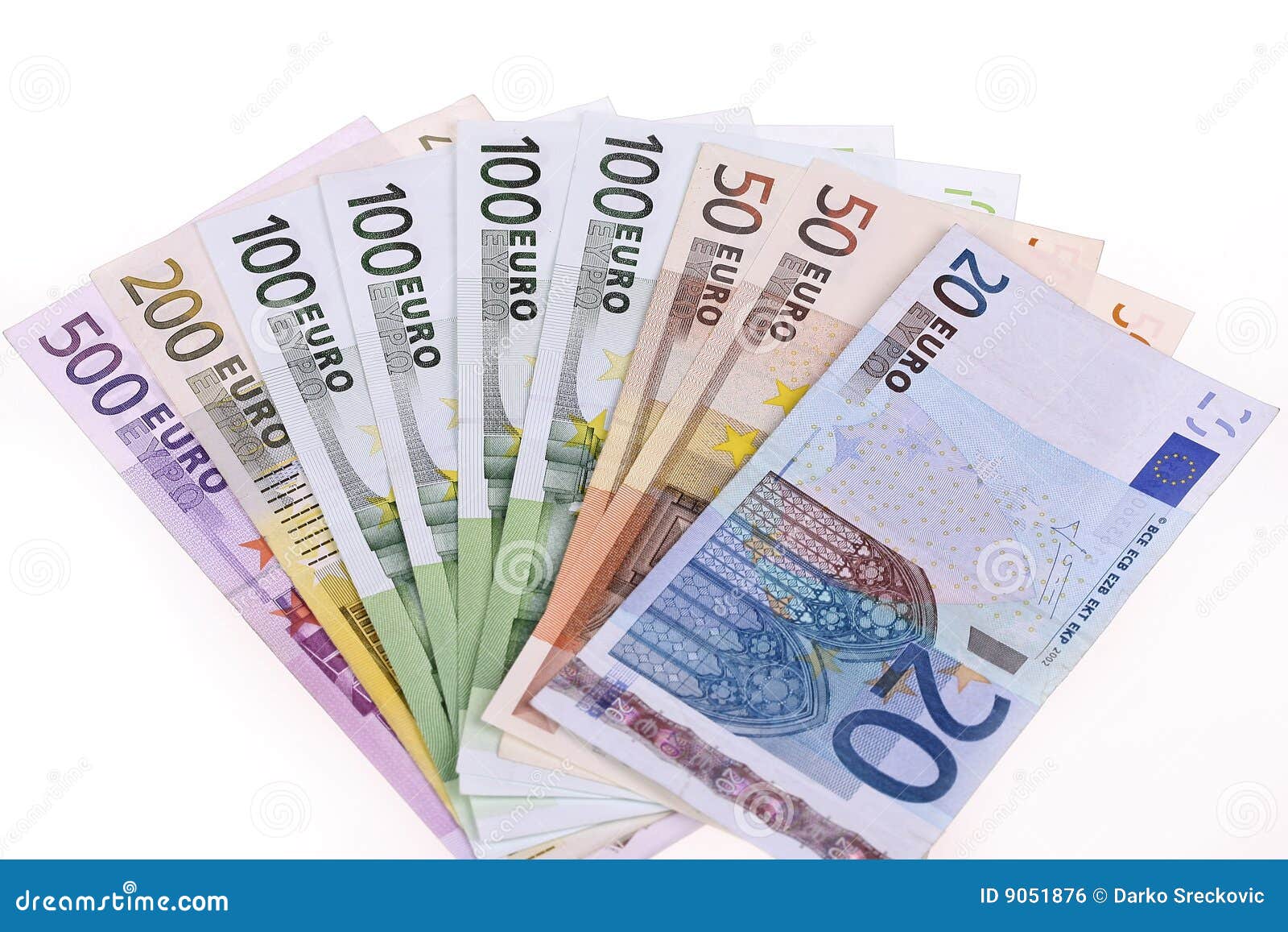 Notas euro foto de archivo. Imagen de cuenta, monetario - 9051876