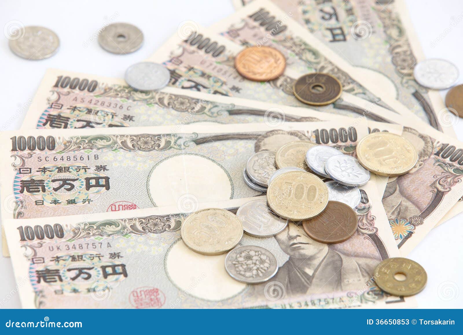 Notas Japonesas De La Moneda, Yenes Japoneses Imagen de archivo ...