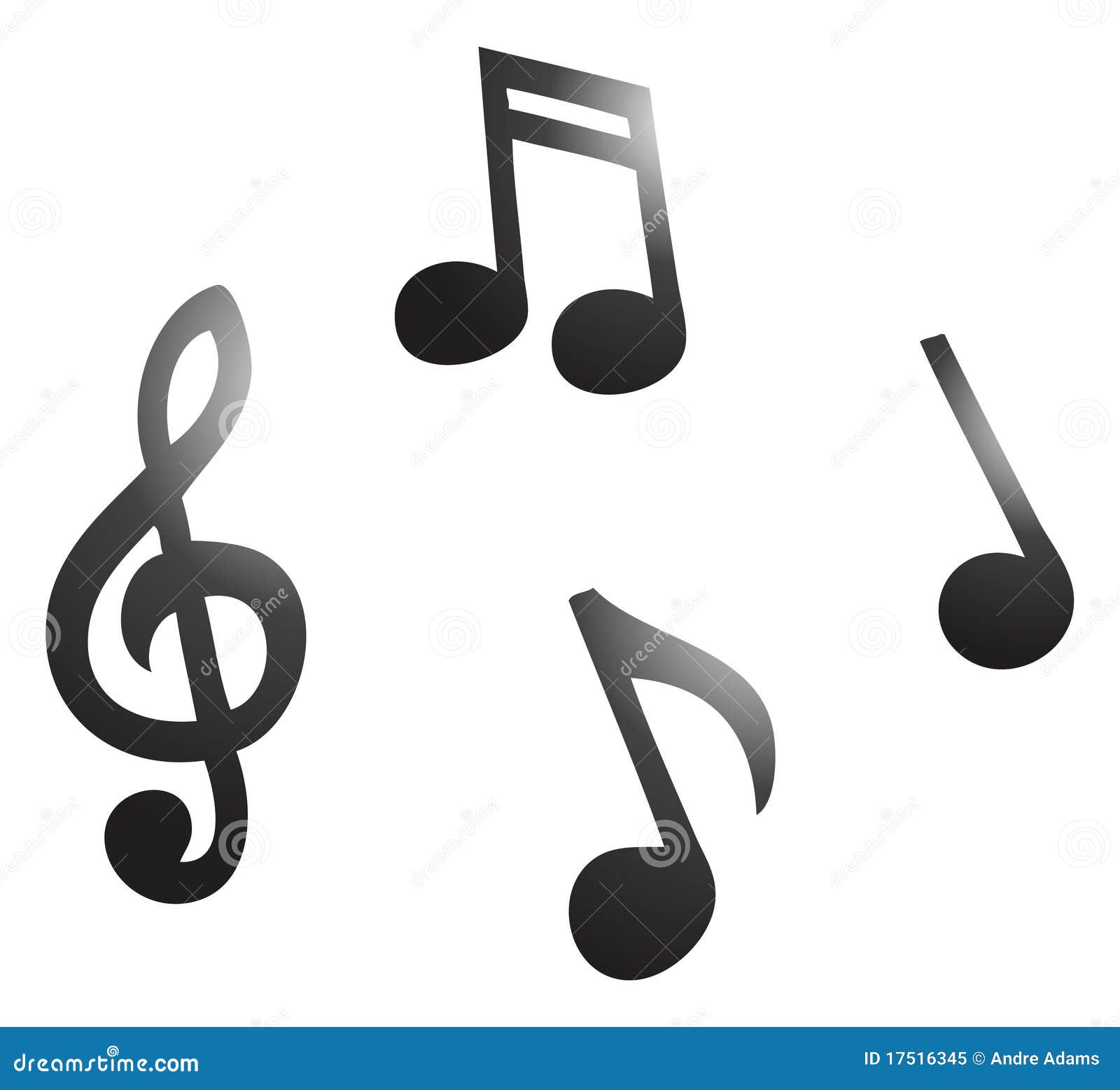 Notas Musicales Foto de archivo libre de regalías - Imagen: 17516345