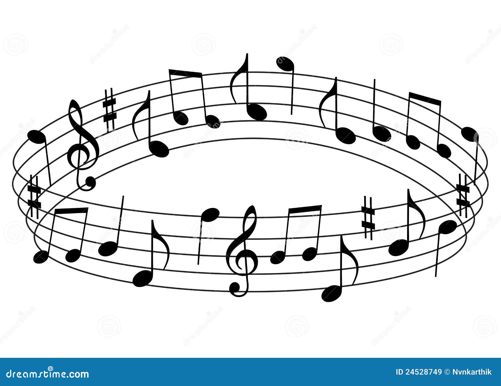 Notas Musicales Imágenes de archivo libres de regalías - Imagen: 24528749