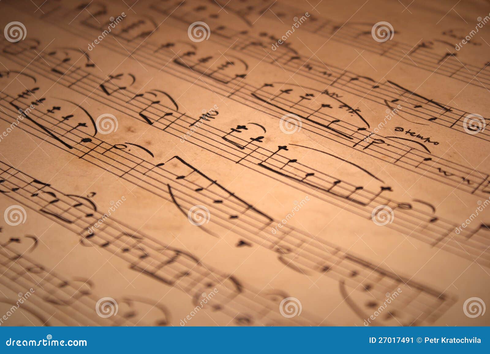 Notazione Musicale Scritta a Mano Immagine Stock - Immagine di riga ...