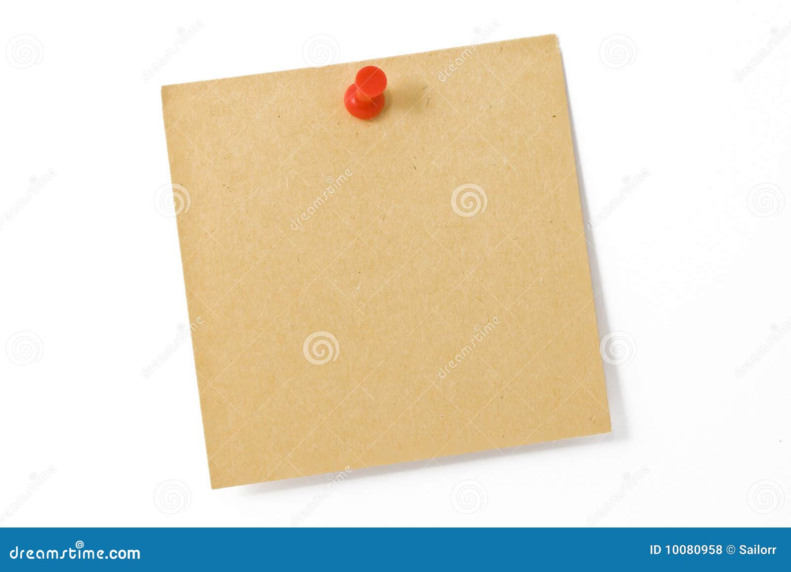 Note stock photo. Image of tack, note, cutout, thumbtack - 10080958