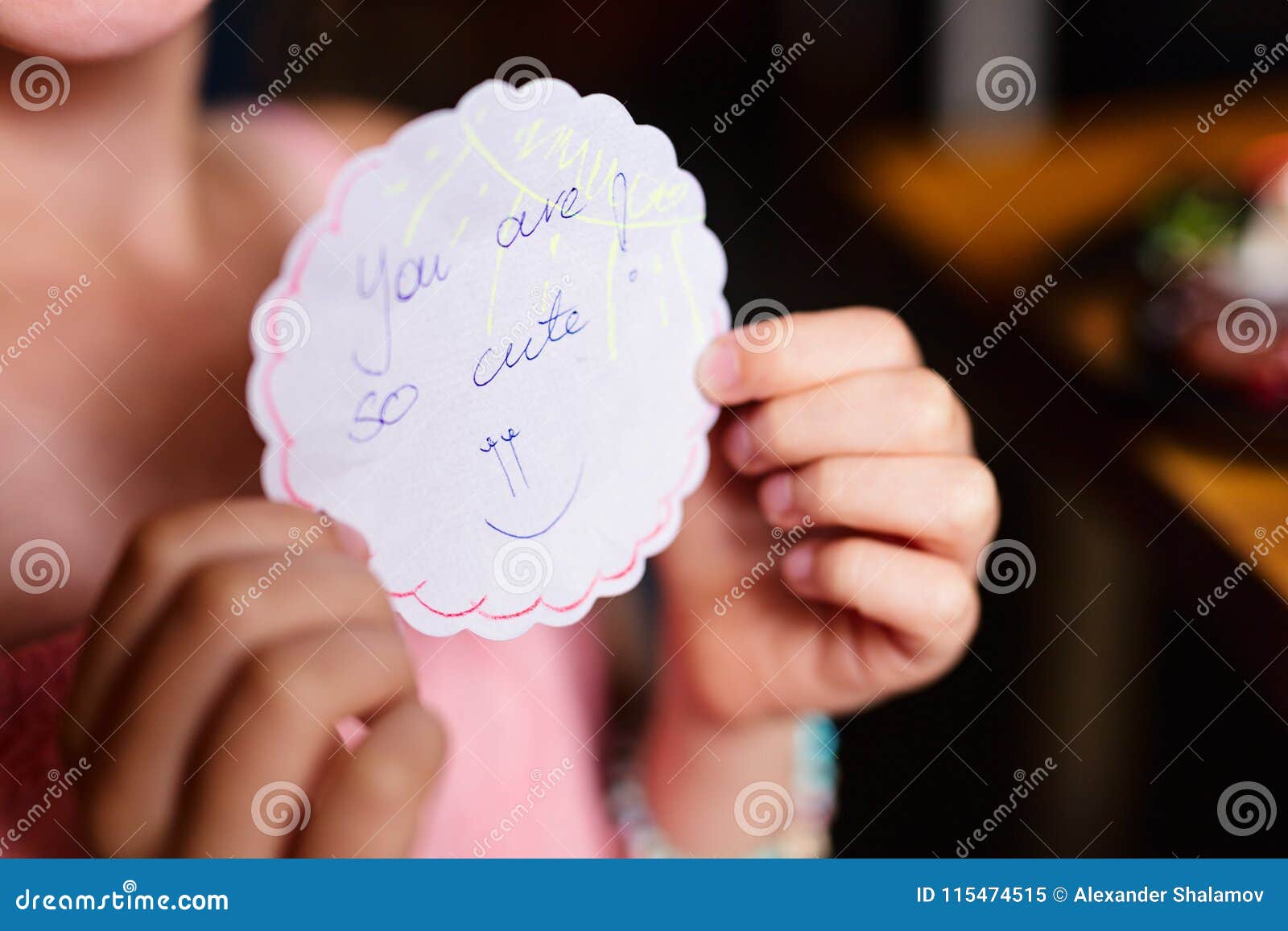 Note from barista stock image. Image of cafe, note, drink - 115474515