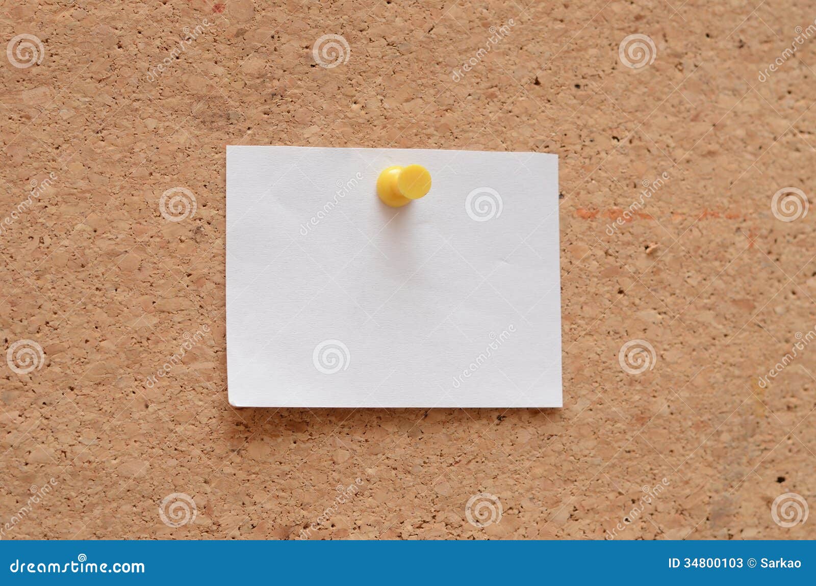 Note stock image. Image of blank, message, board, pinned - 34800103