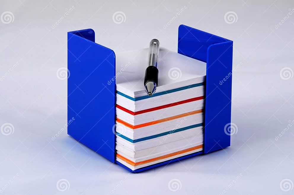 Note block and pen. stock photo. Image of block, stationery - 59963924