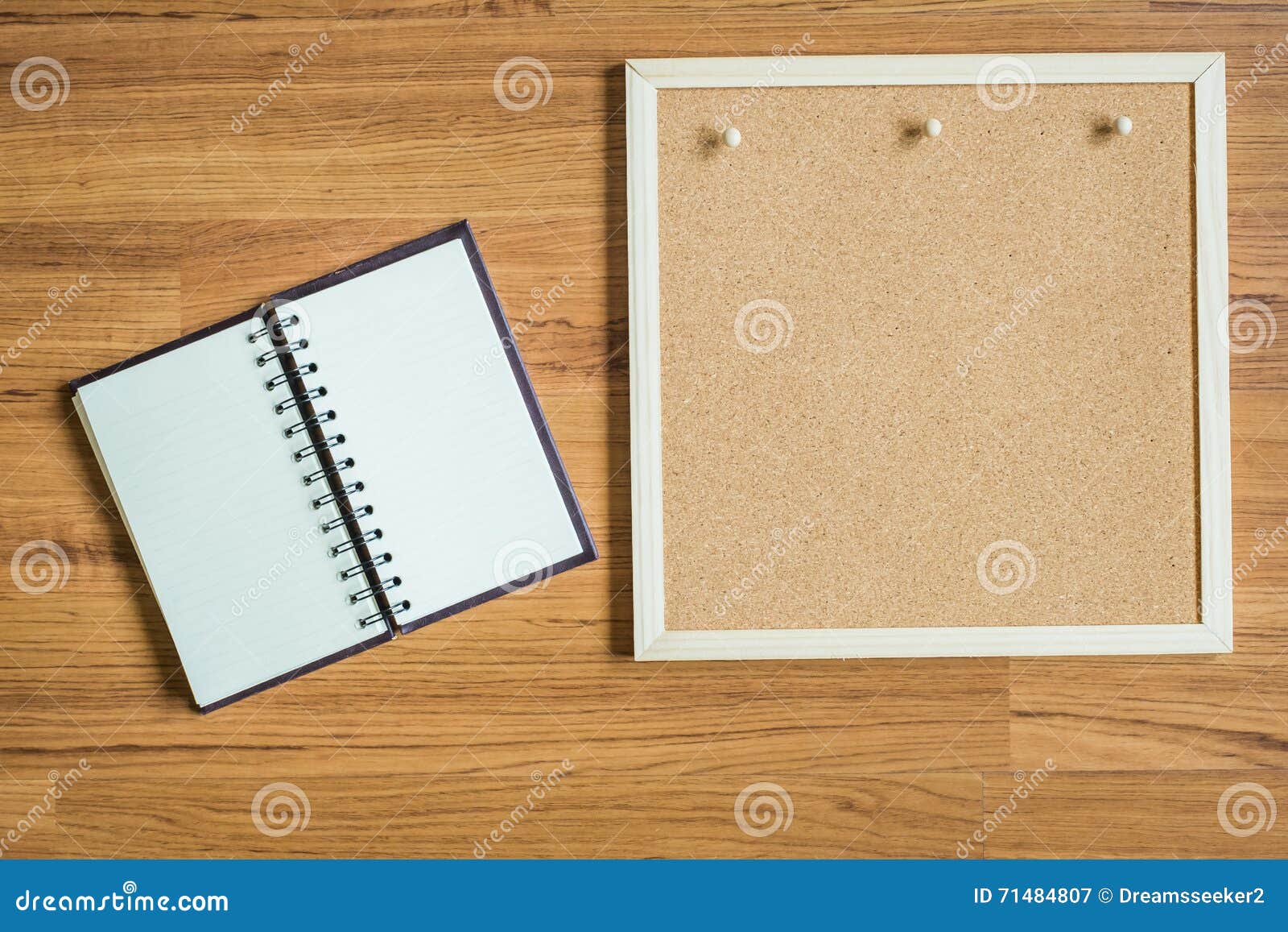 Note and Board on Wood Texture Background Stock Image - Image of style ...