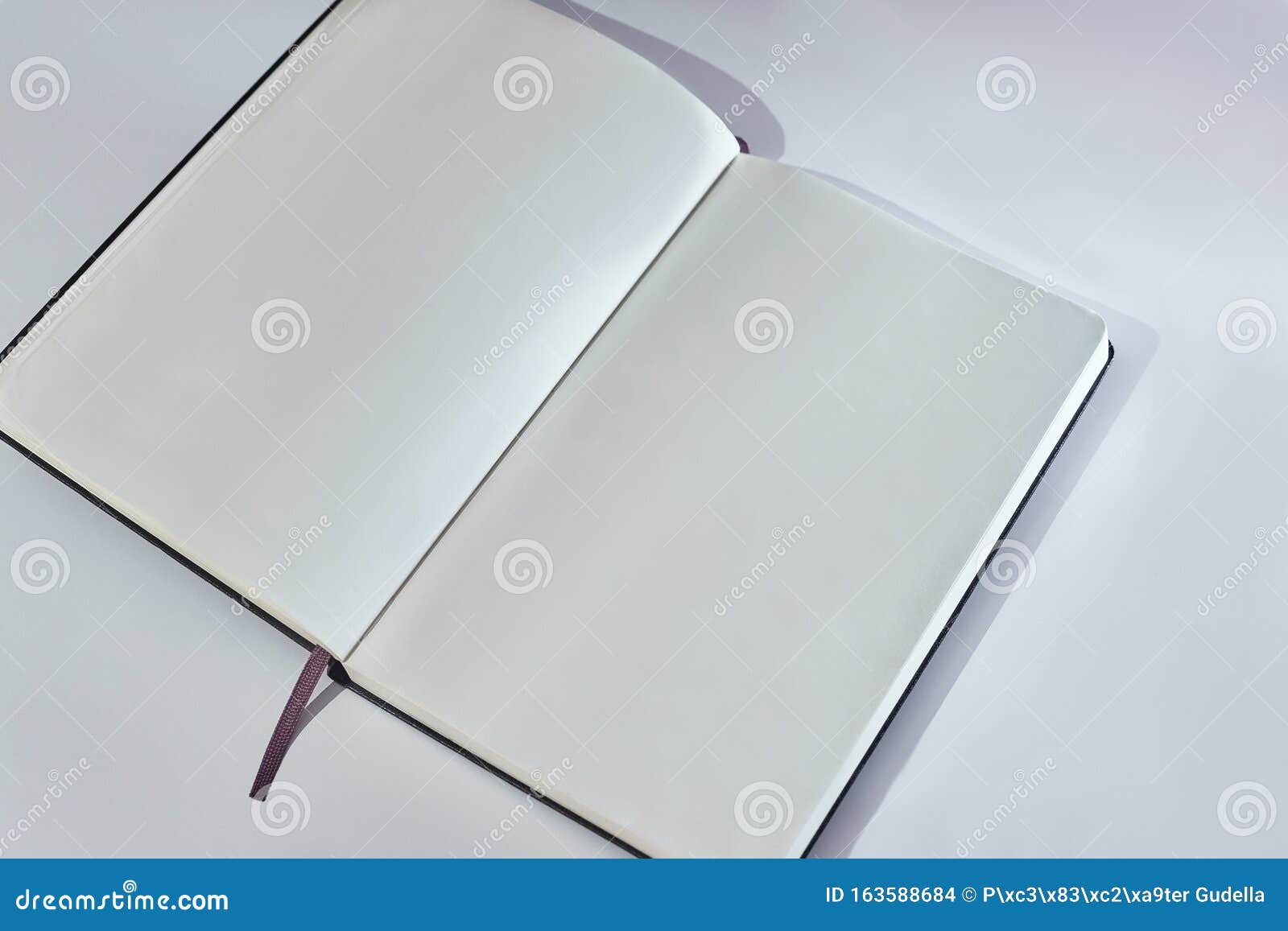 Note Book Blank White Page Notepad Stock Photo - Image of school, diary ...