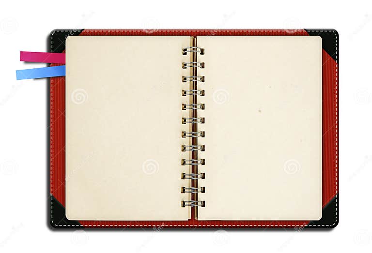 Note book with bookmark stock image. Image of journalism - 9937675