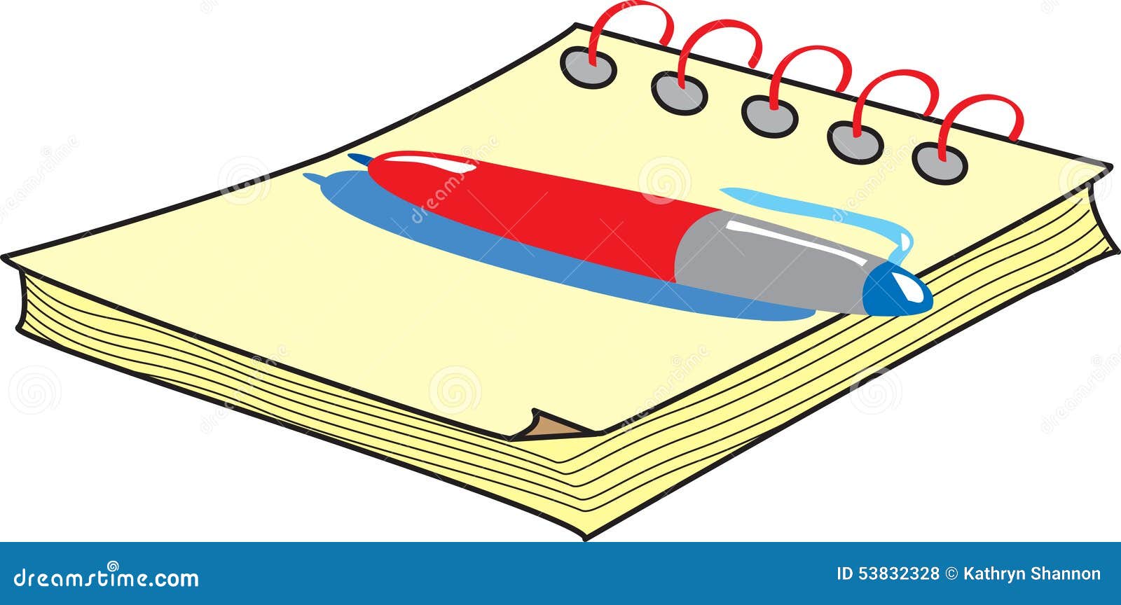 Note book stock vector. Illustration of jotter, diary - 53832328