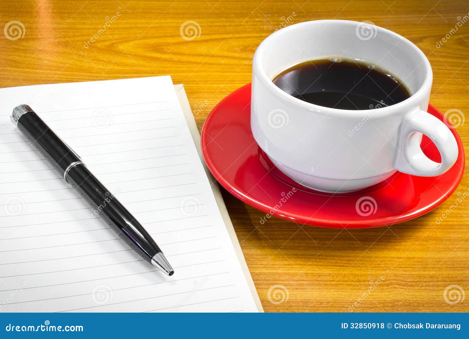 Note Book and Cup of Coffee Stock Photo - Image of fresh, drink: 32850918