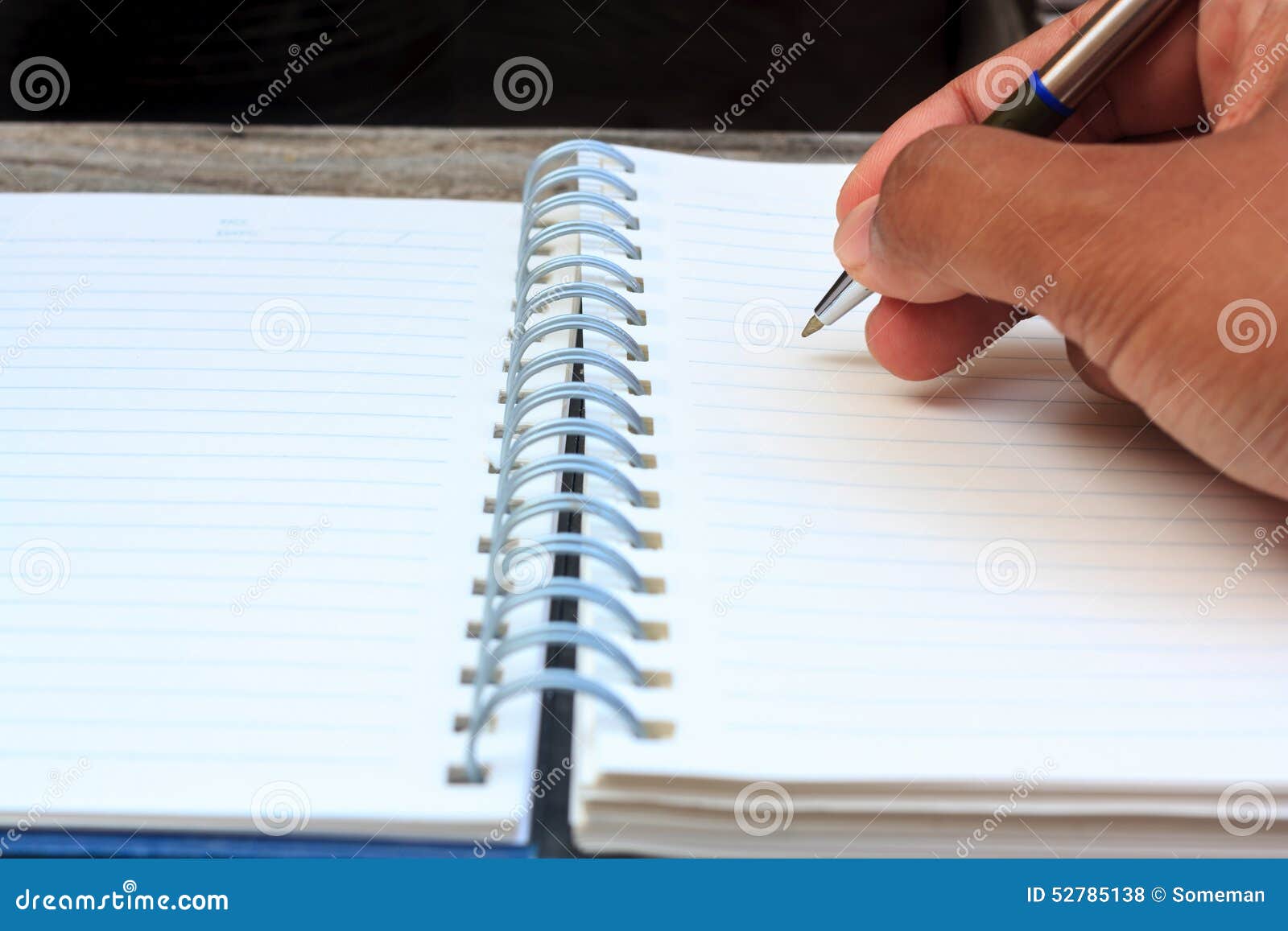 Note book stock photo. Image of memo, table, school, wooden - 52785138