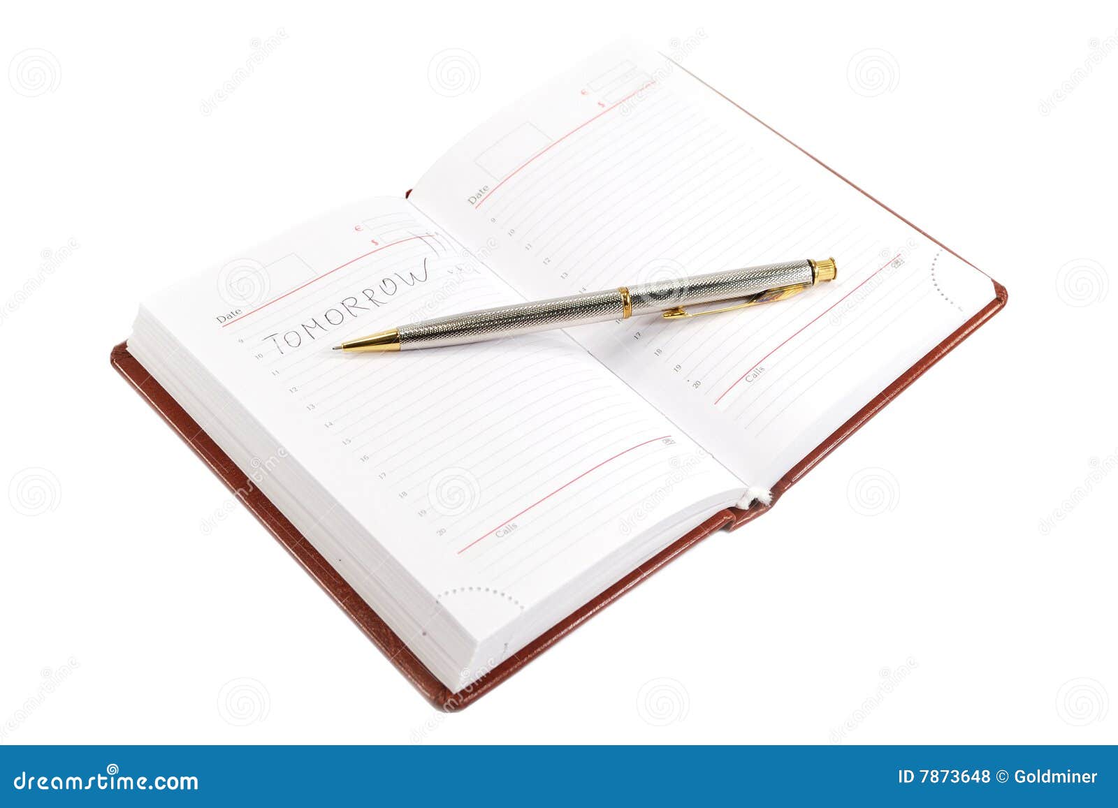 Note Book Isolated on White Background Stock Photo - Image of journal ...