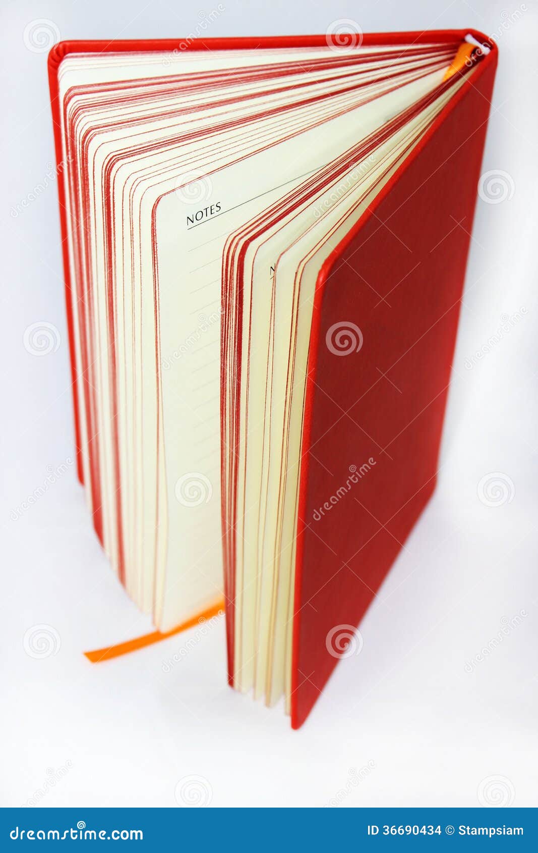 Note Book orange stock photo. Image of office, accessories - 36690434