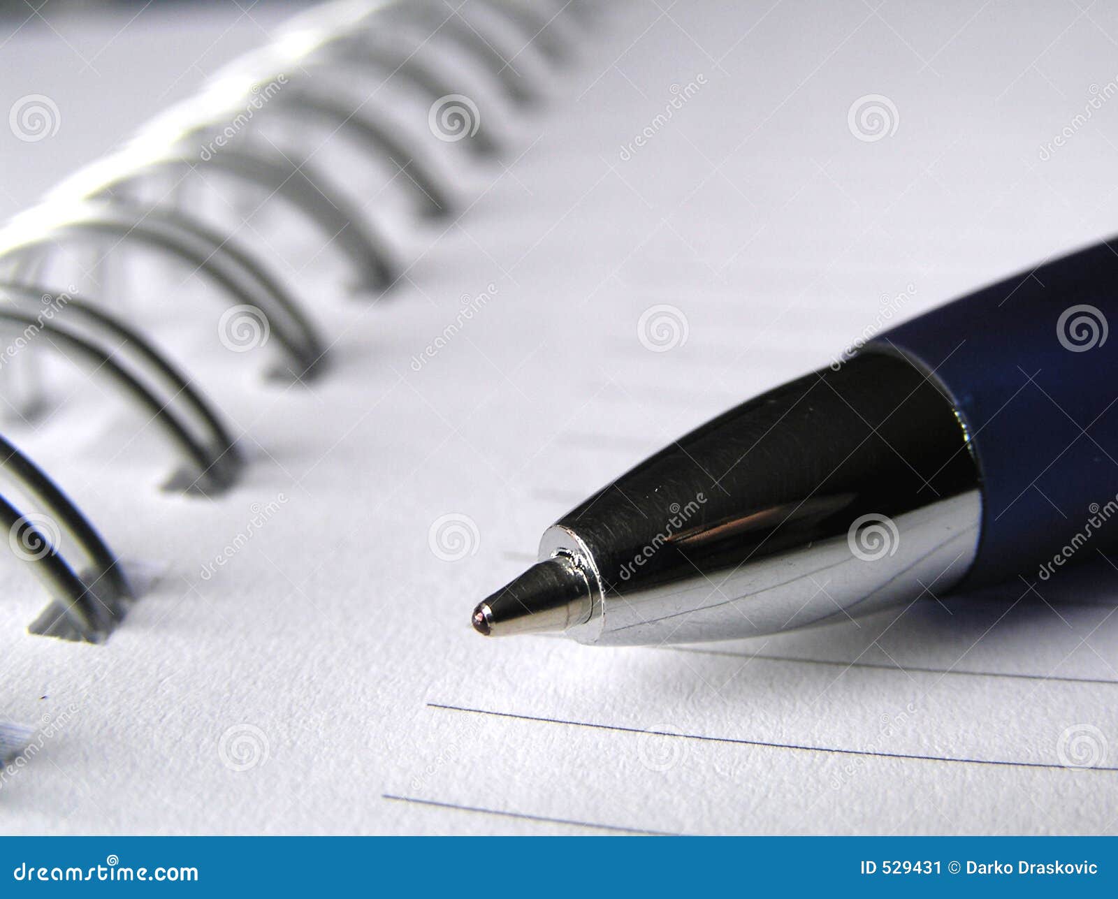 Note book and pen 2 stock image. Image of rings, memorize - 529431