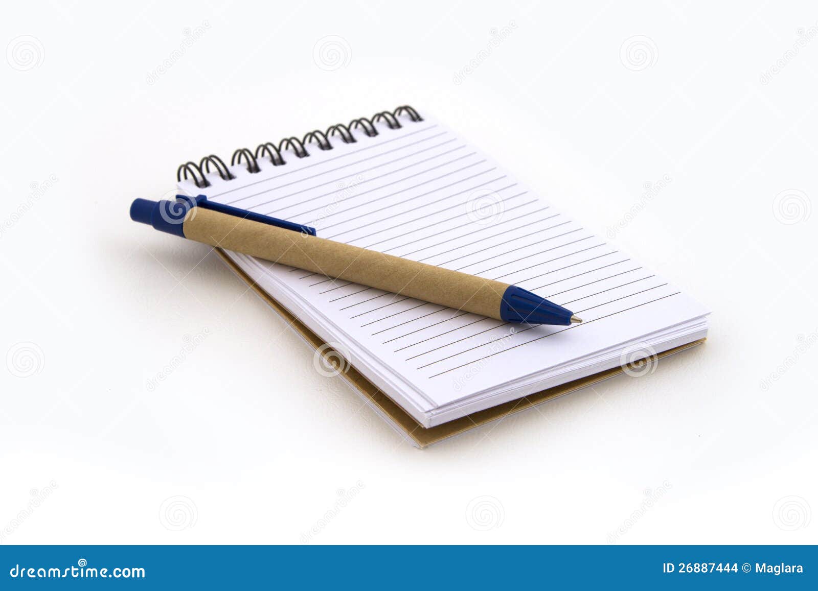 Note book with pen stock photo. Image of notepad, recycle - 26887444