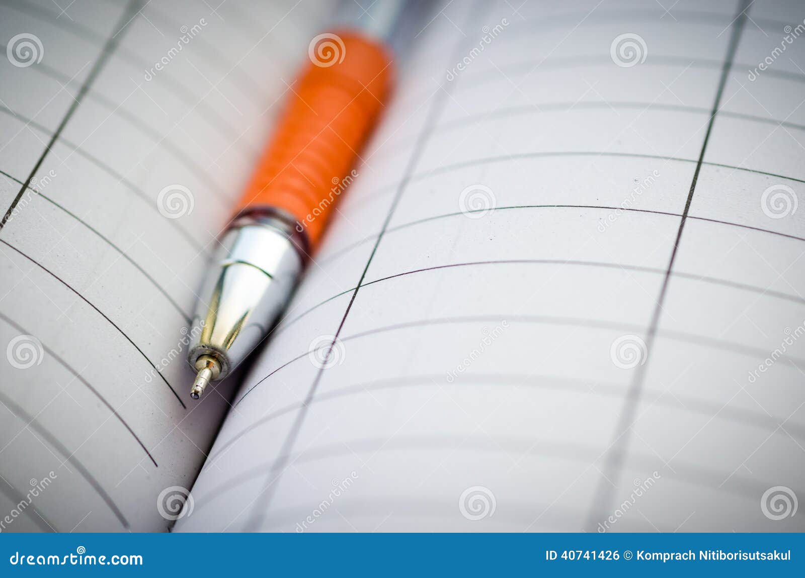 Note book and pen stock photo. Image of paperwork, metal - 40741426