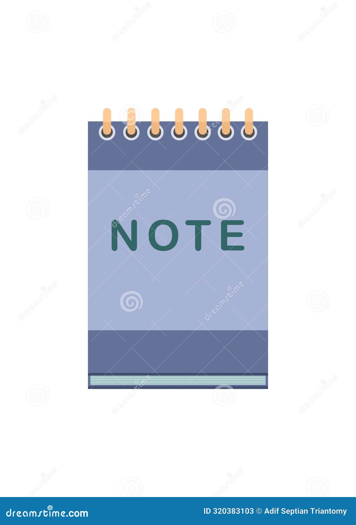 Note Book. Simple Flat Illustration. Stock Vector - Illustration of ...