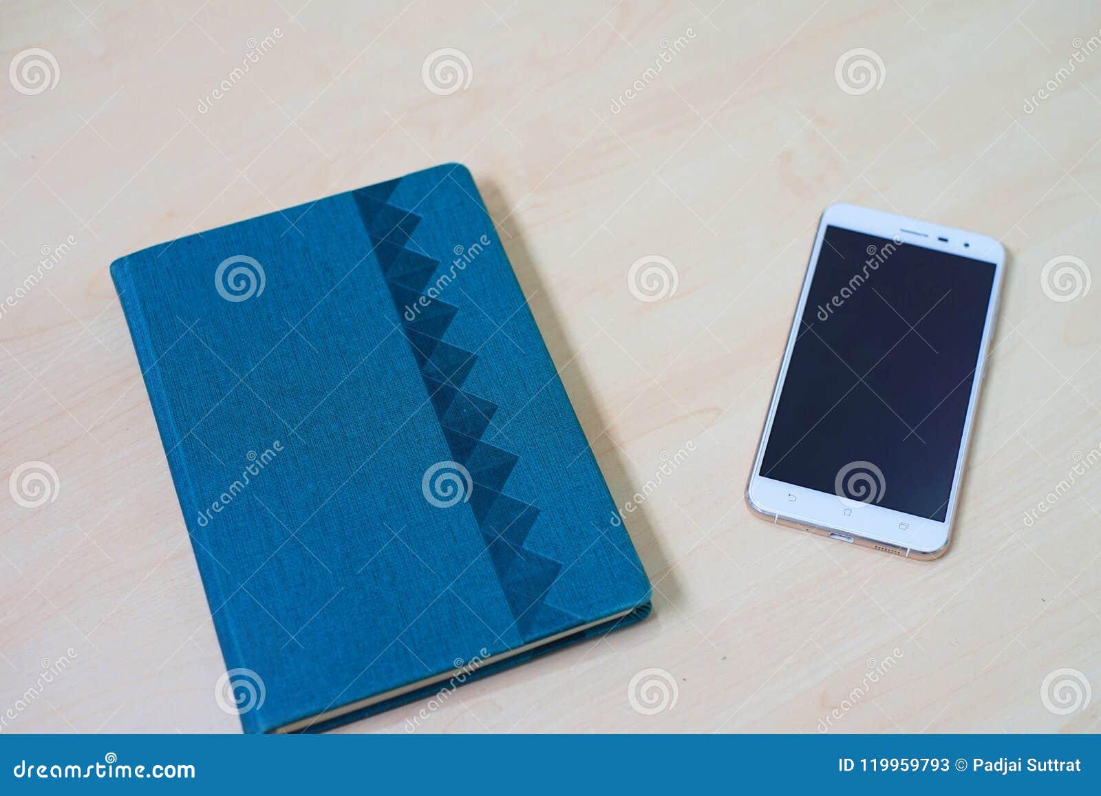 Note book and smartphone. stock image. Image of smartphone - 119959793