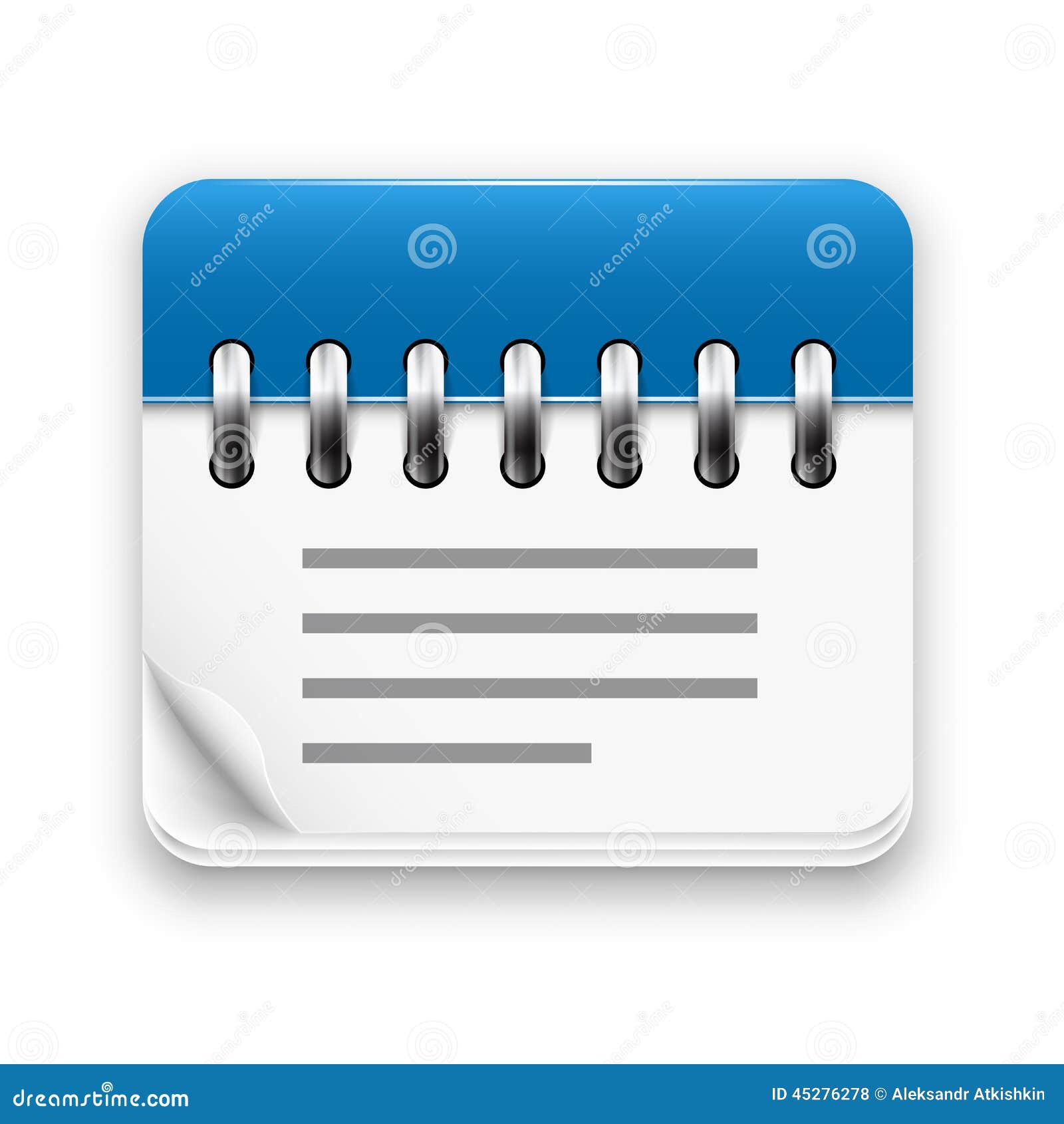 Note book stock vector. Illustration of notebook, notepad - 45276278