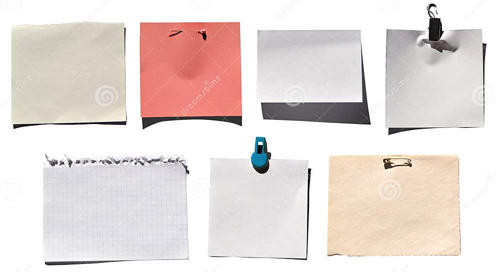 Note Bracket Paperclip Staple Note Pattern Paper Stock Image - Image of ...