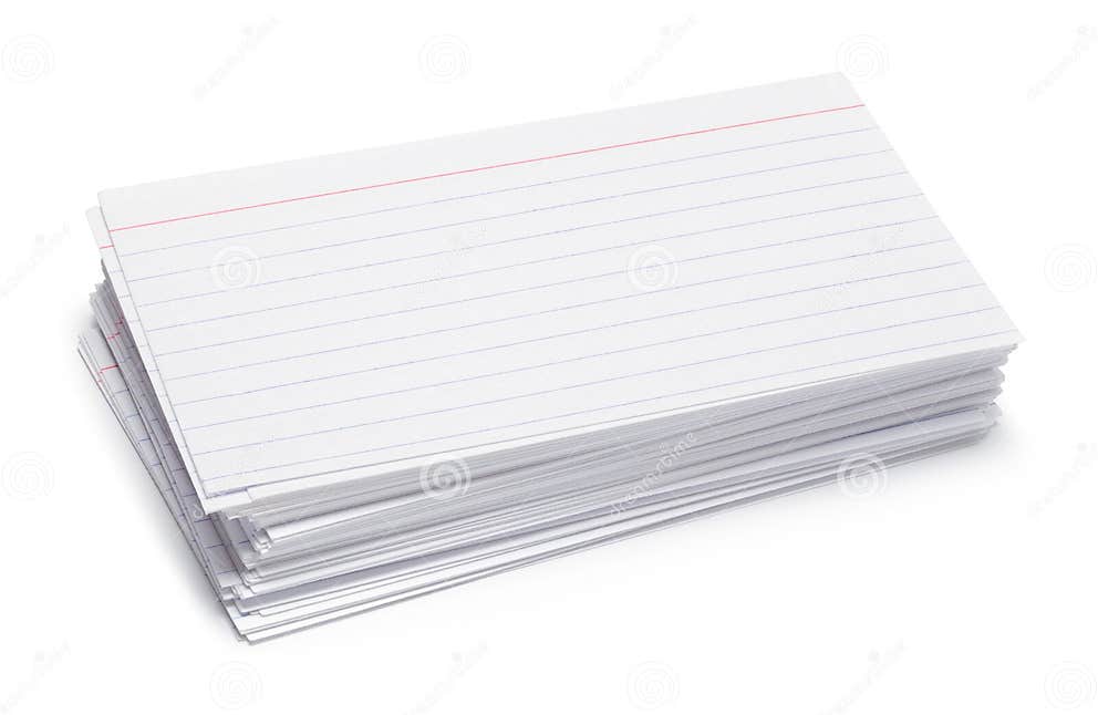 Note Card Stack stock photo. Image of flat, office, space - 289086912