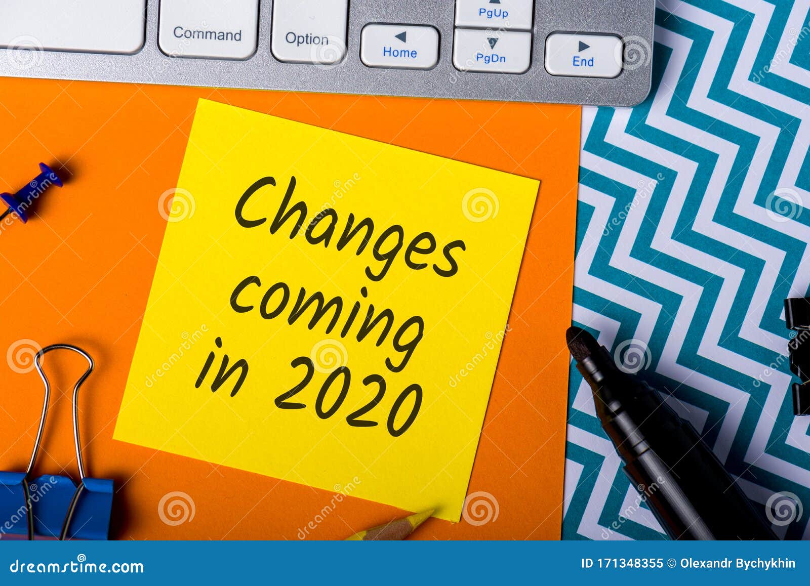A Note Changes Coming in 2020. with Office or School Supplies Stock ...