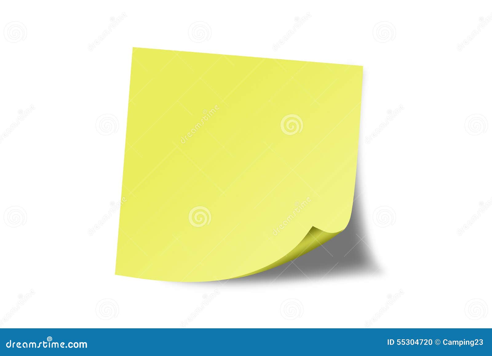 Note collante jaune illustration stock. Illustration du papier - 55304720