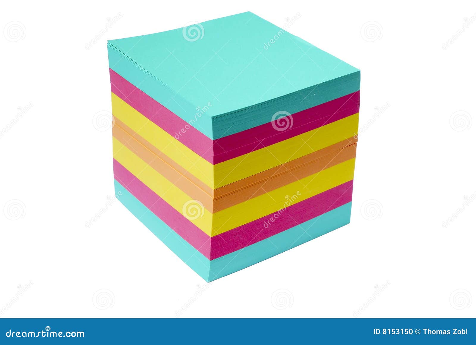 Note cube stock photo. Image of reminder, cube, magenta - 8153150