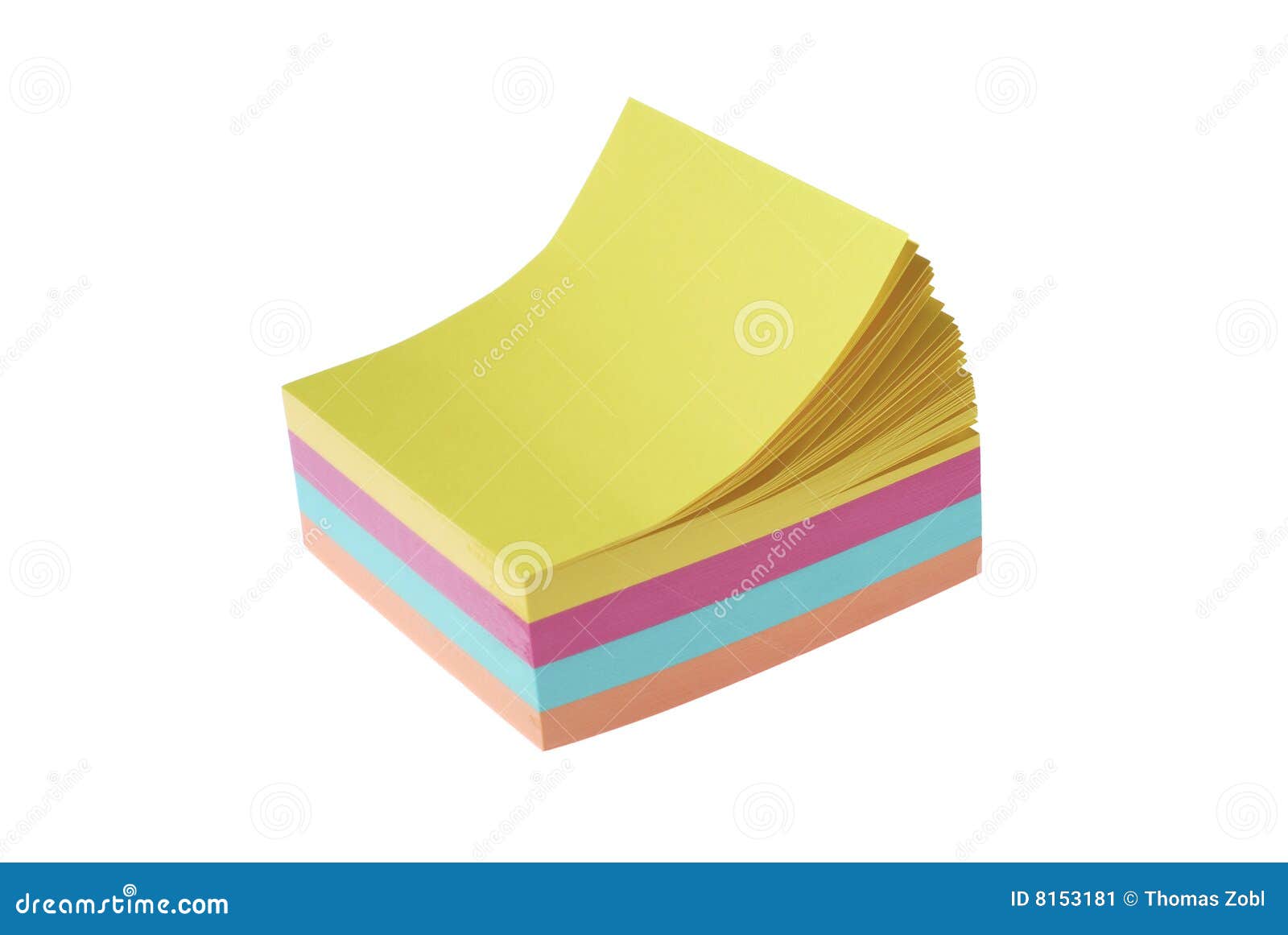 Note cube stock image. Image of yellow, office, green - 8153181