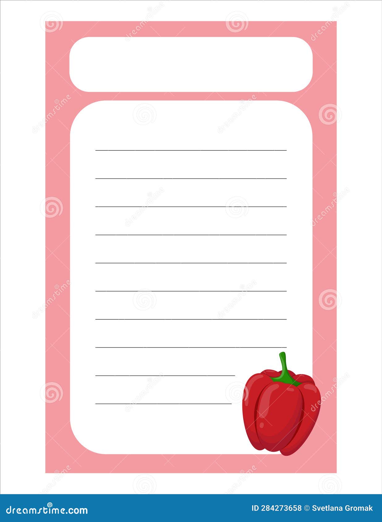 Note of Cute Vegetable Label Illustration. Memo, Paper. Vector Drawing ...