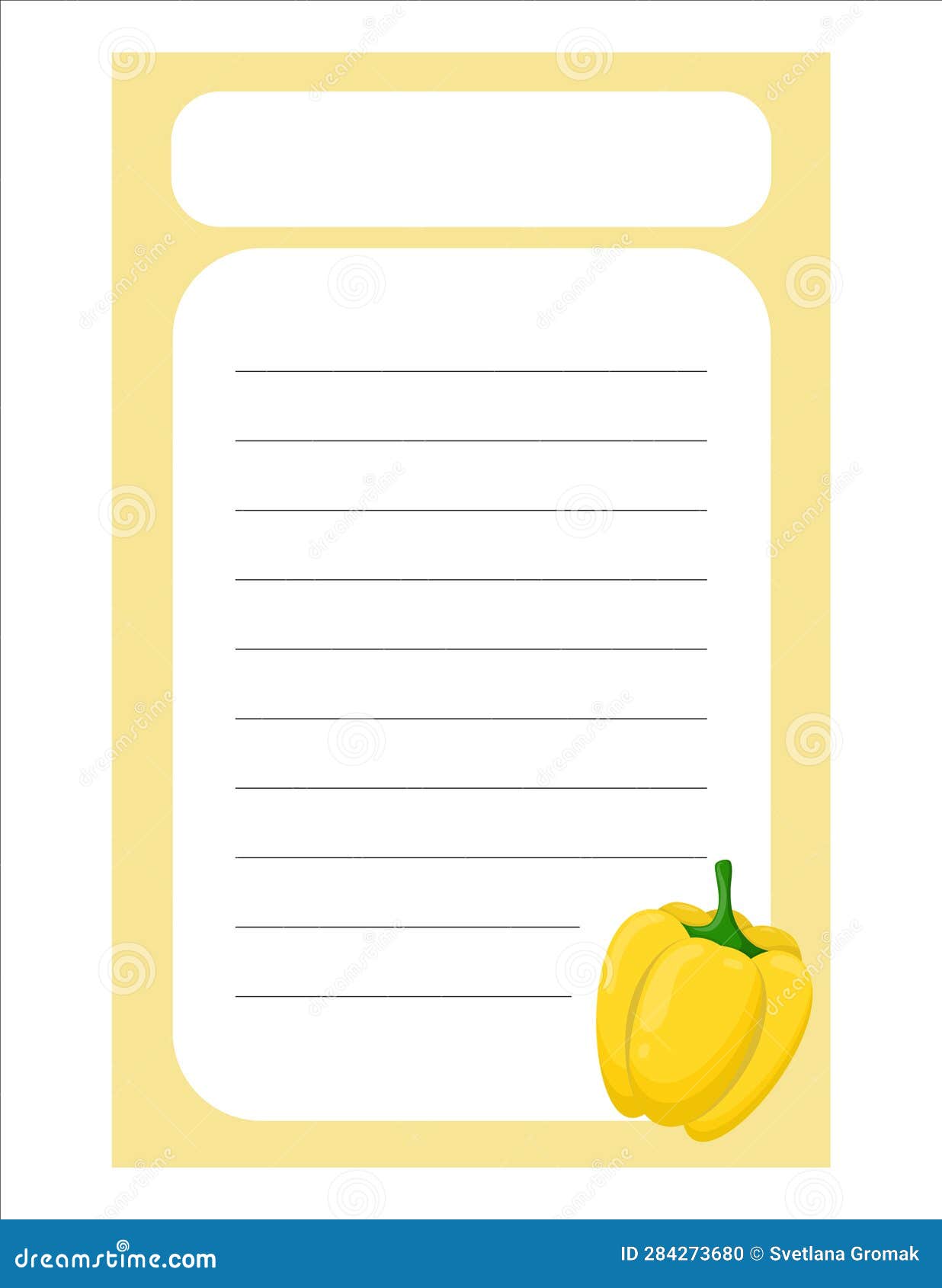 Note of Cute Vegetable Label Illustration. Memo, Paper. Vector Drawing ...
