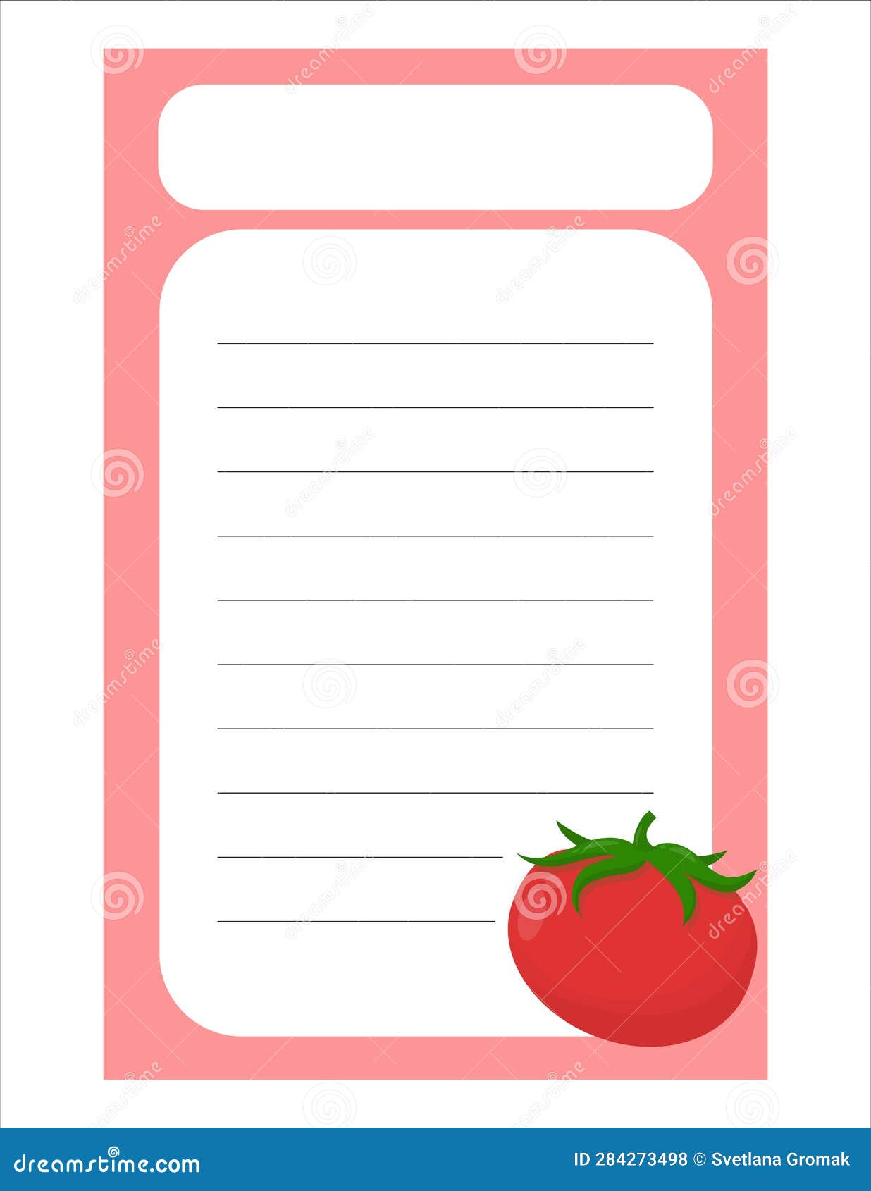 Note of Cute Vegetable Label Illustration. Memo, Paper. Vector Drawing ...