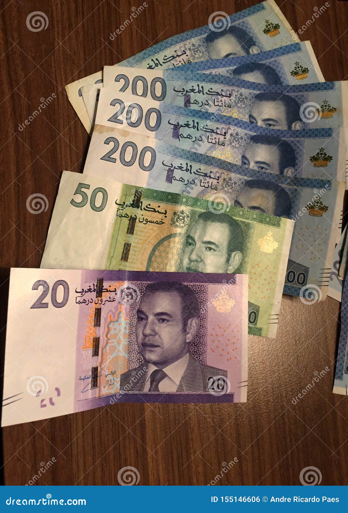 Note D'argent, Dirham Marocain Photo éditorial - Image du remarque ...