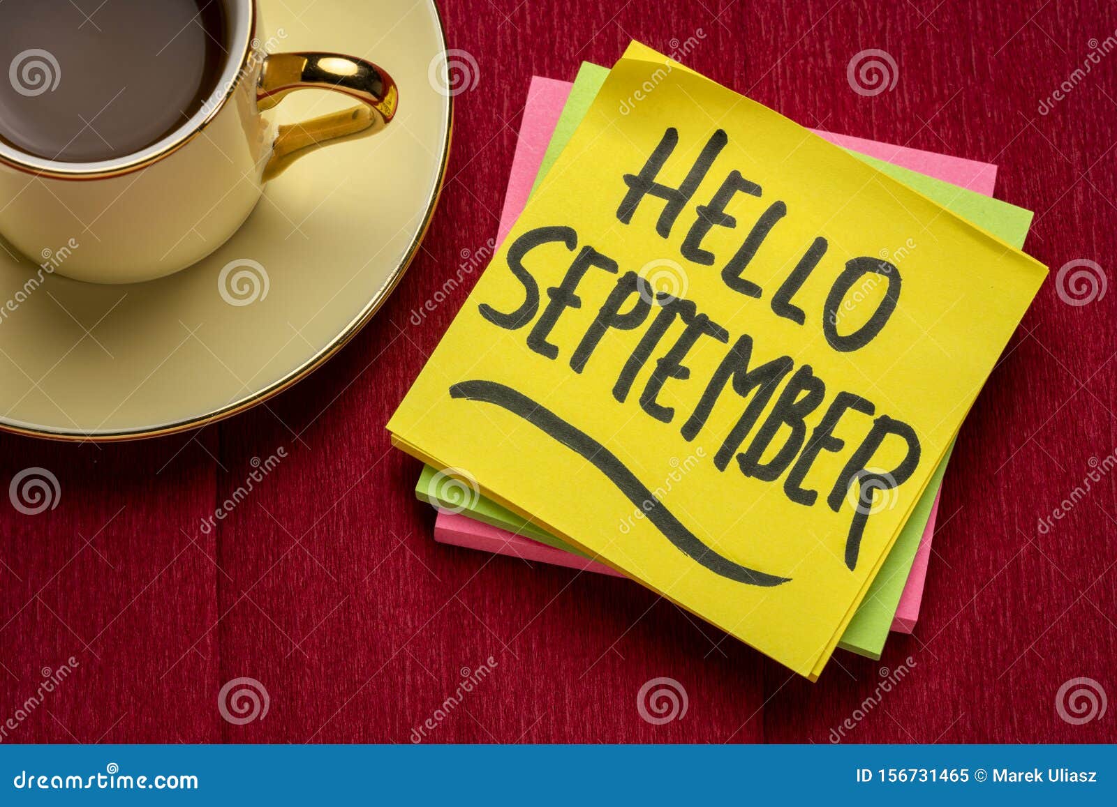 Note De Bienvenue Pour Le Mois De Septembre Image stock - Image du mois ...