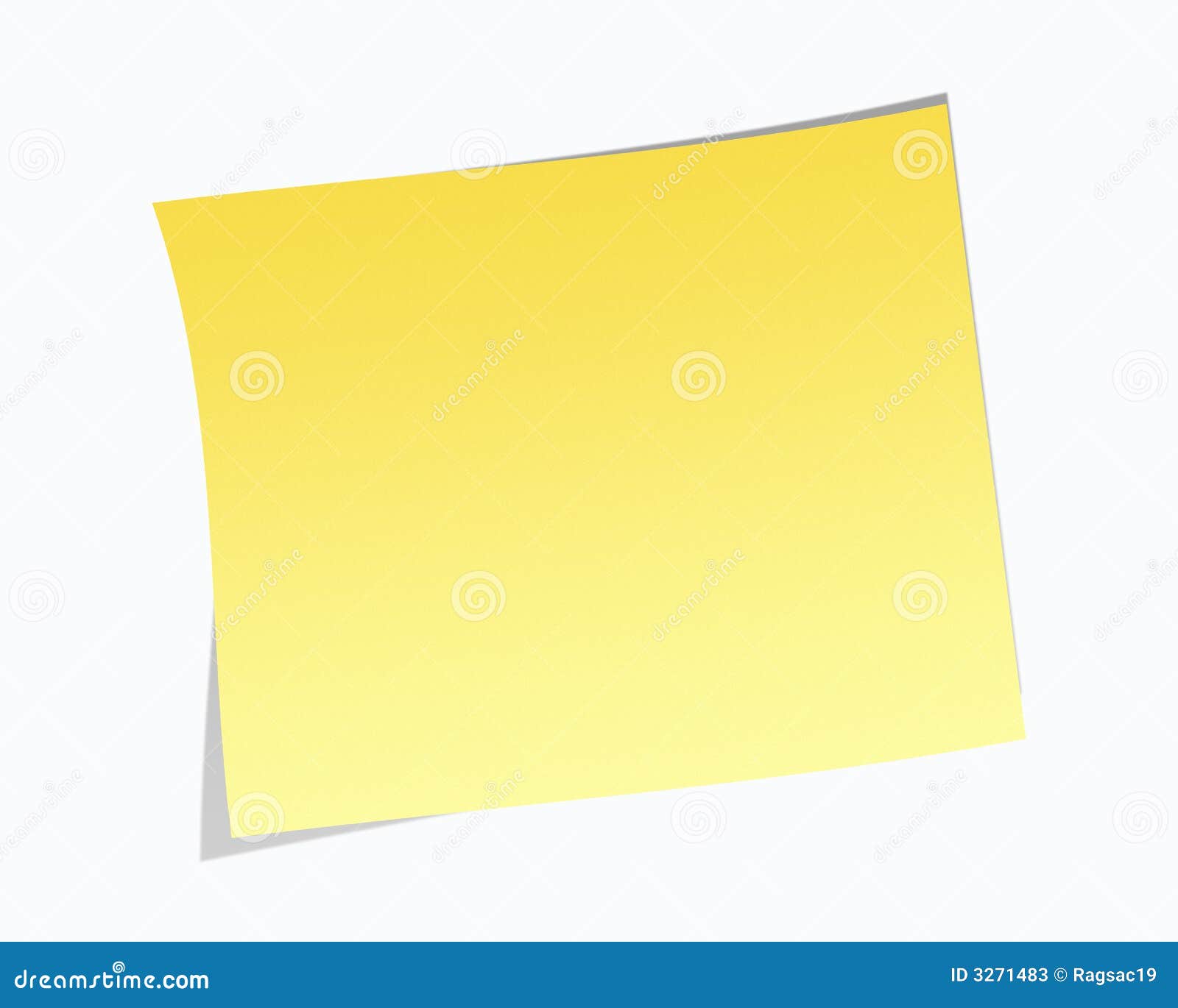 Note de post-it blanc illustration stock. Illustration du adhésif - 3271483