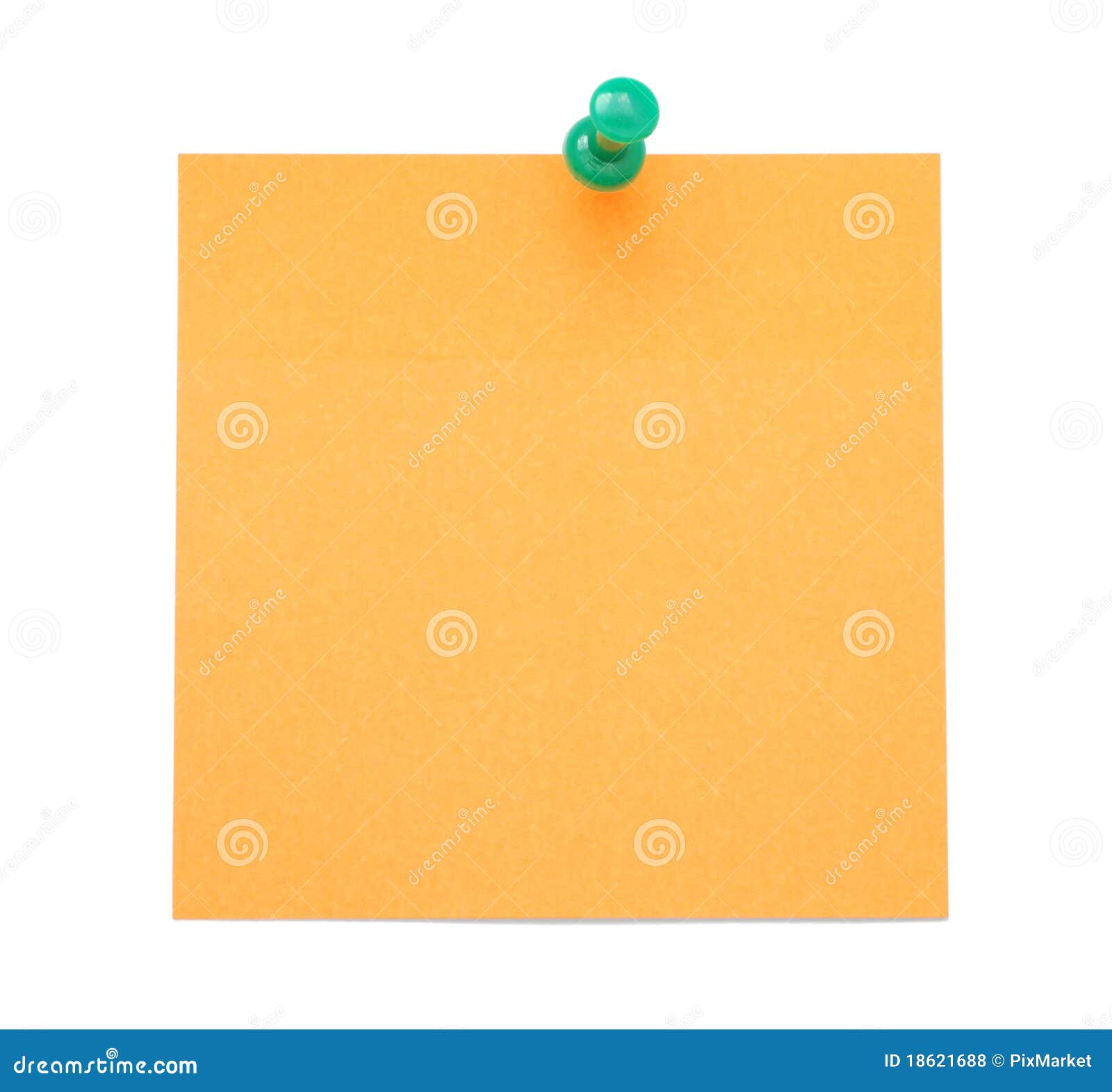 Note De Post-it Orange Blanc Photo stock - Image du over, note: 18621688
